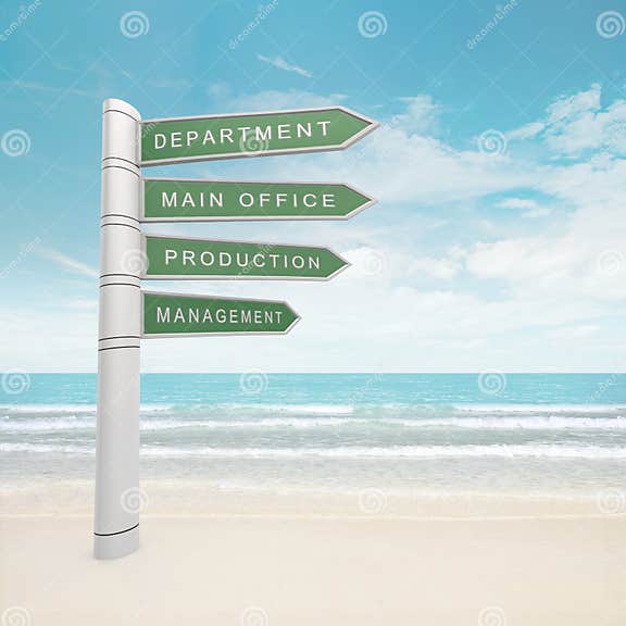 Office Department Directions Stock Illustration - Illustration of ...
