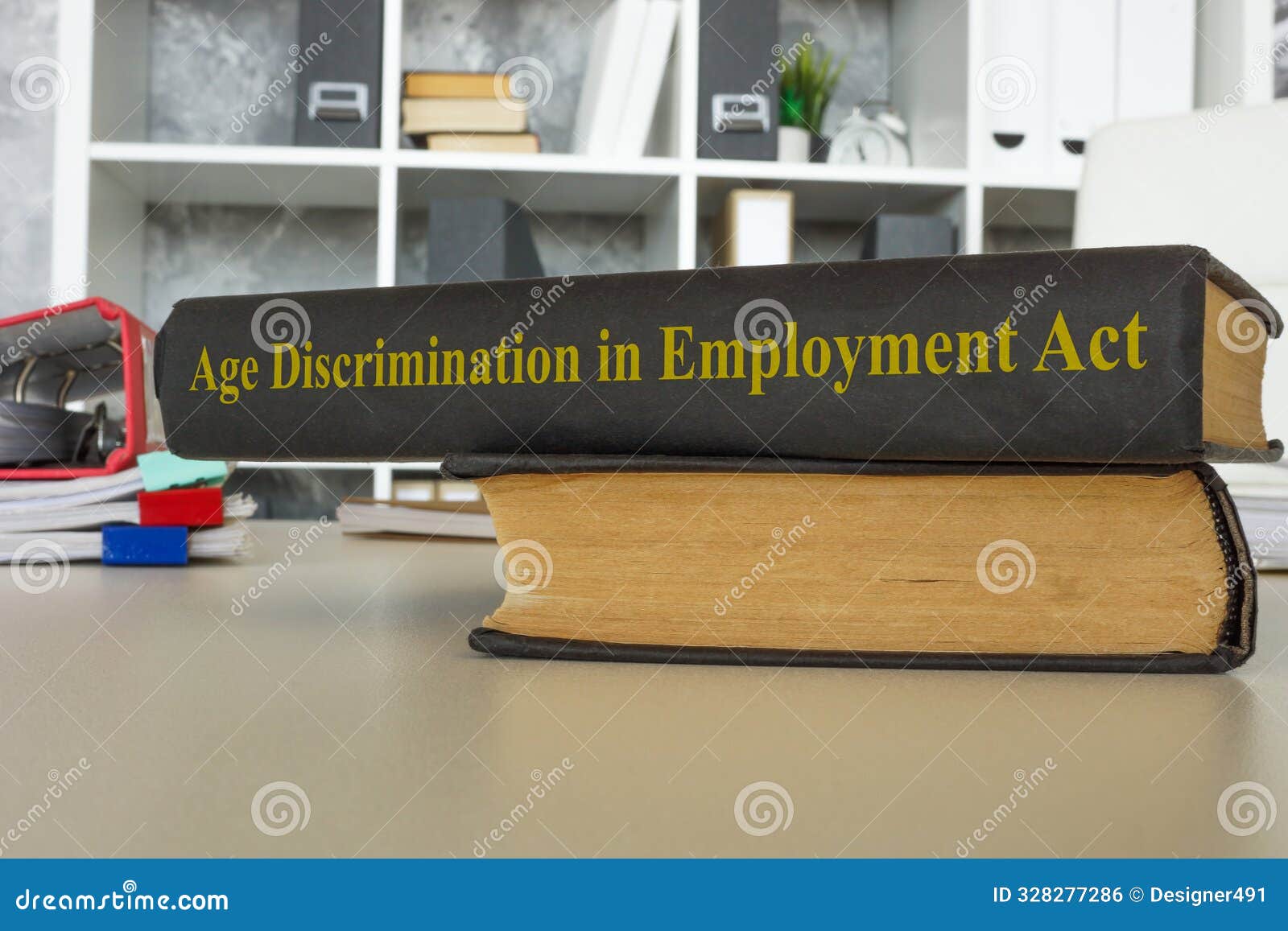 Age Discrimination In Employment Act And Gavel. Stock Photography ...