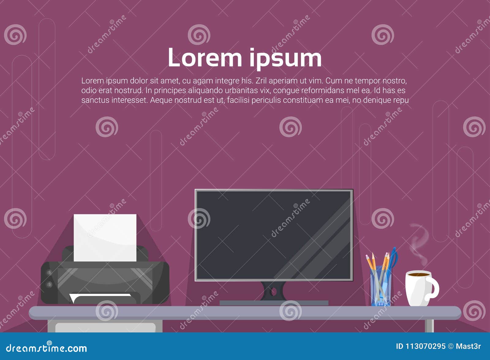 Printer Workplace Stock Illustrations – 2,091 Printer Workplace Stock ...