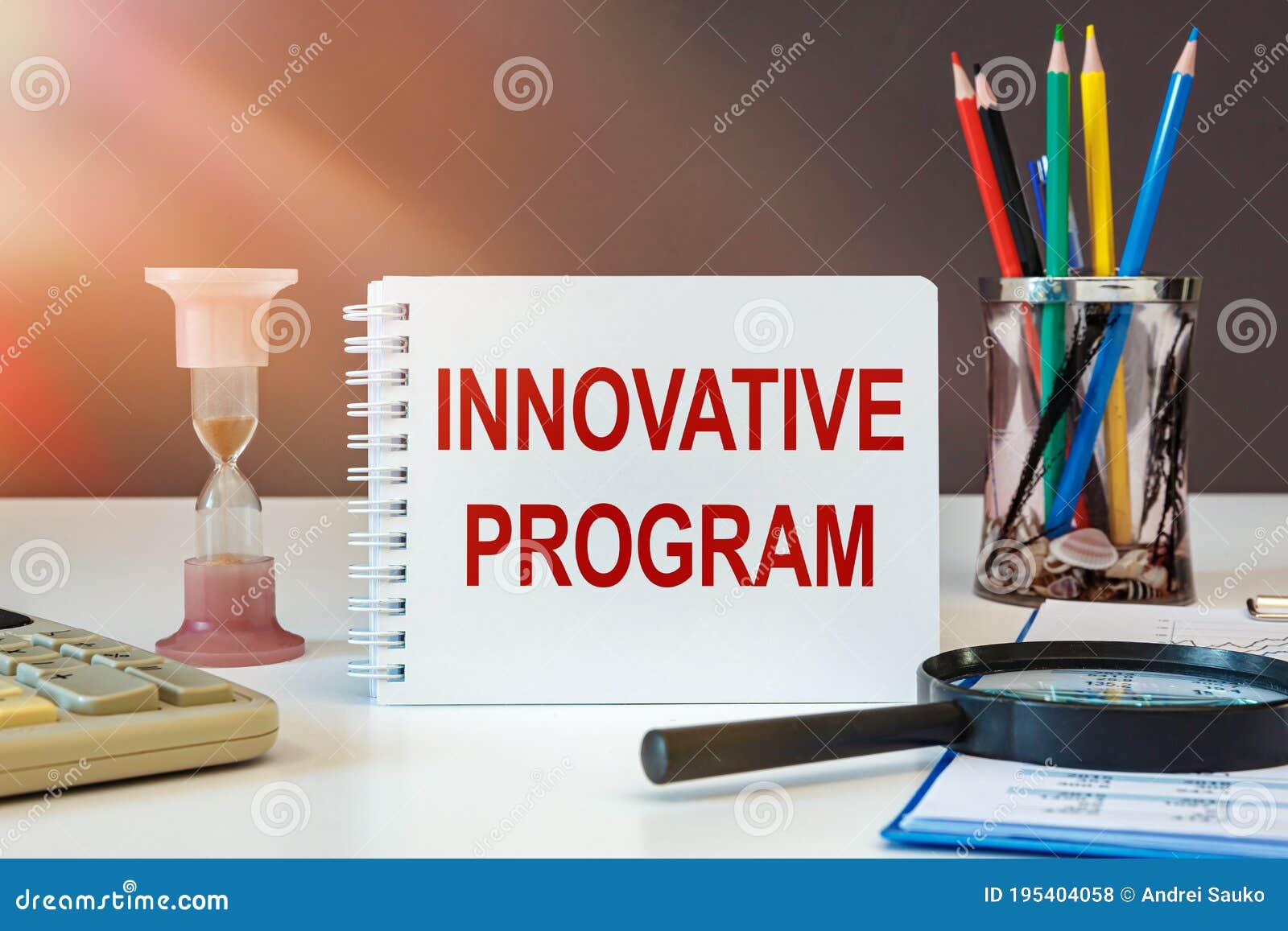 Innovative Program Inscription on Notebook Stock Photo - Image of ...