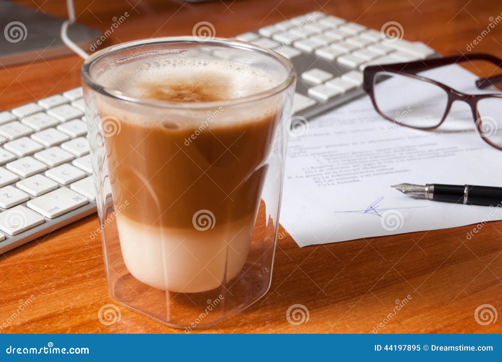 Office Desk with Everyday Objects Stock Image - Image of room, keyboard ...