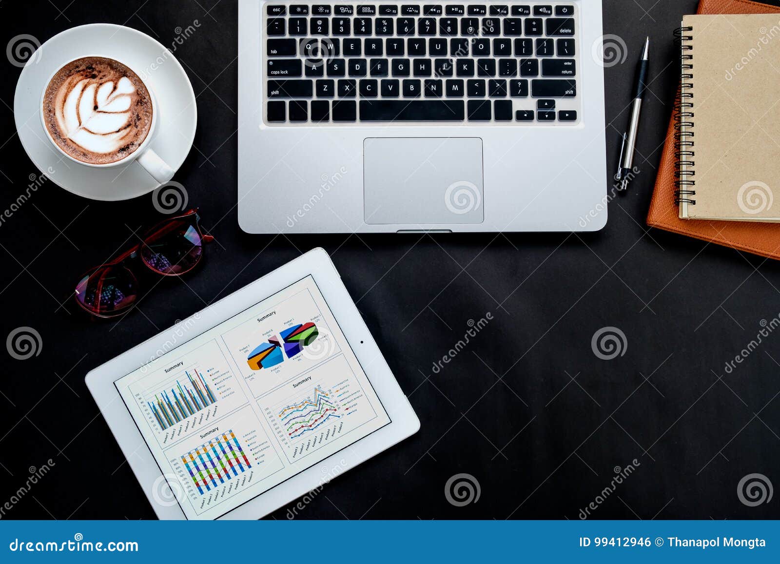 Office Desk Table with Alot of Things on it Stock Photo - Image of ...
