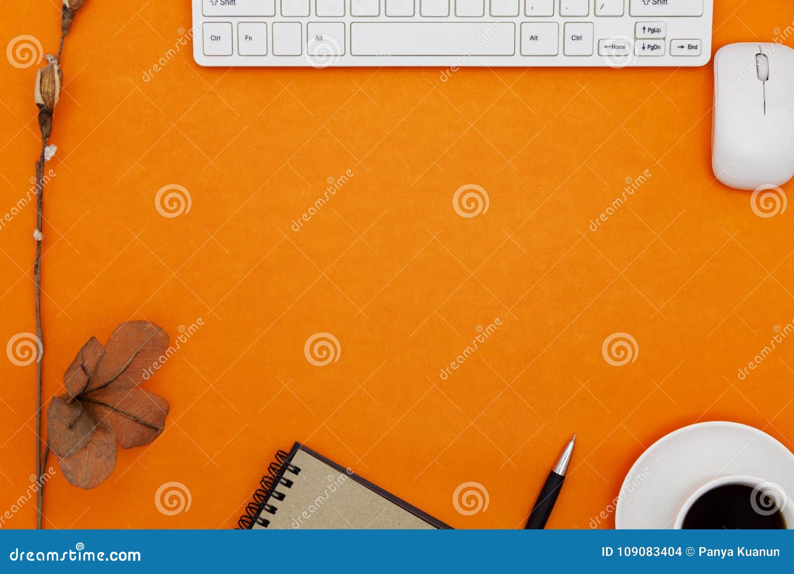 Office Desk Table of Business Workplace and Business Objects. Stock ...