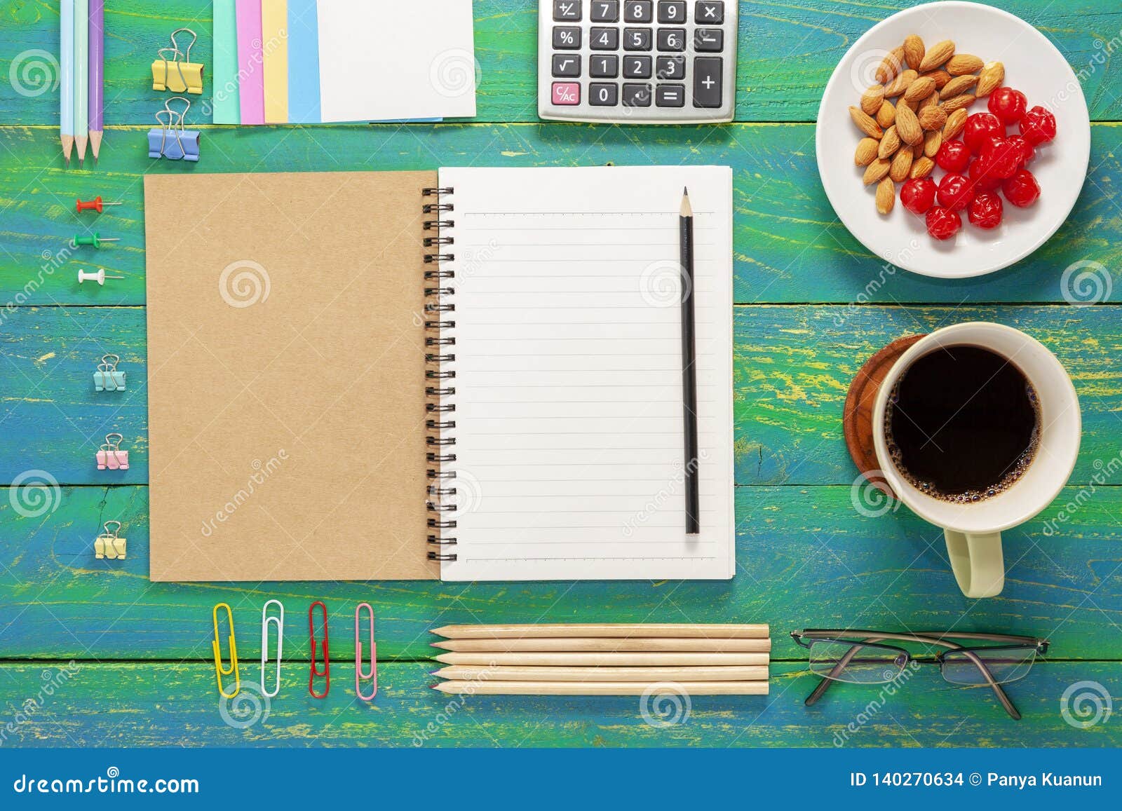 Office Desk Table of Business Workplace and Business Objects Stock ...