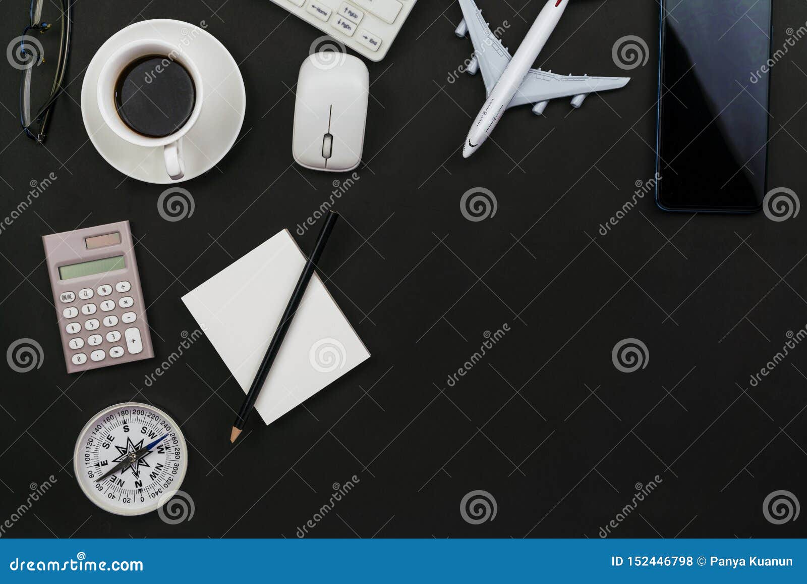 Office Desk Table of Business Workplace and Business Objects Stock ...