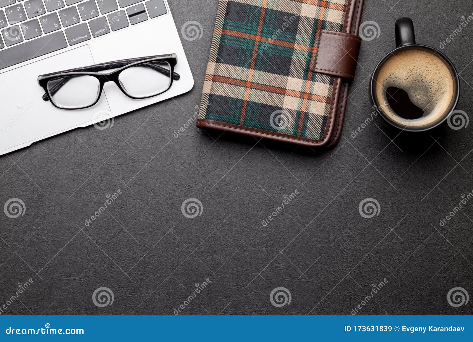 Office Desk Table with Laptop and Coffee Stock Image - Image of meeting ...