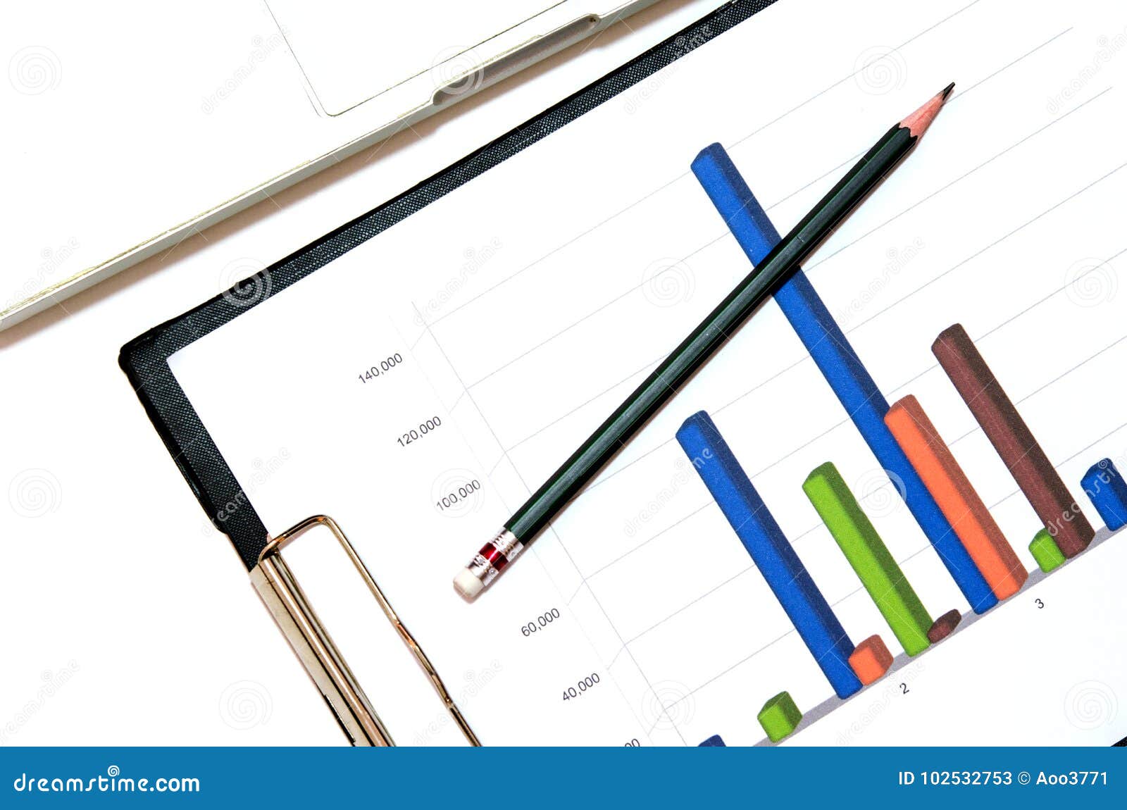 Business Documents Top View Stock Image - Image of keyboard, concept ...