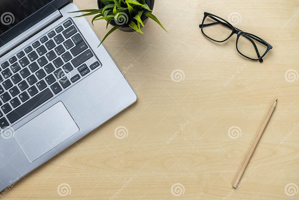 Office Desk Workspace and Table Background Stock Photo - Image of desk ...
