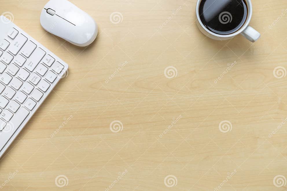 Office Desk Workspace and Table Background. Stock Image - Image of ...