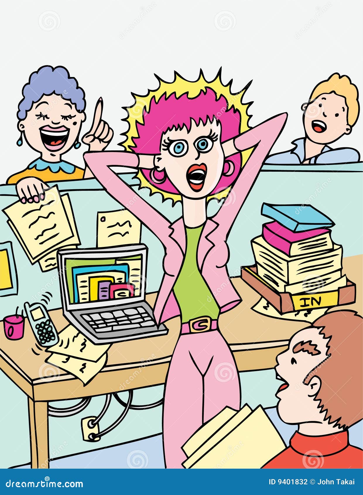 Office Distractions stock vector. Illustration of concentrate - 9401832 Office Distractions stock vector. Illustration of concentrate - 9401832