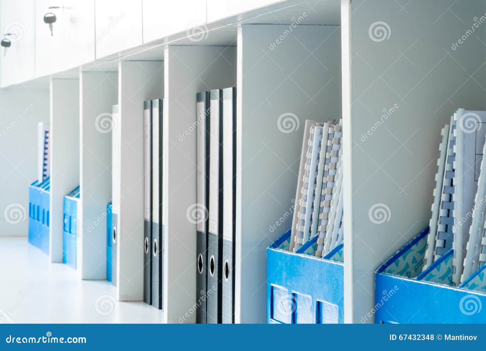 Office document cabinet stock photo. Image of home, blue - 67432348