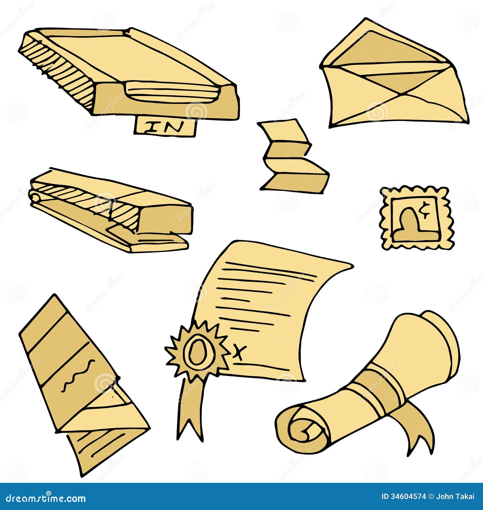 Office Documents Copier. Printed Business Papers, Businessman Broke ...