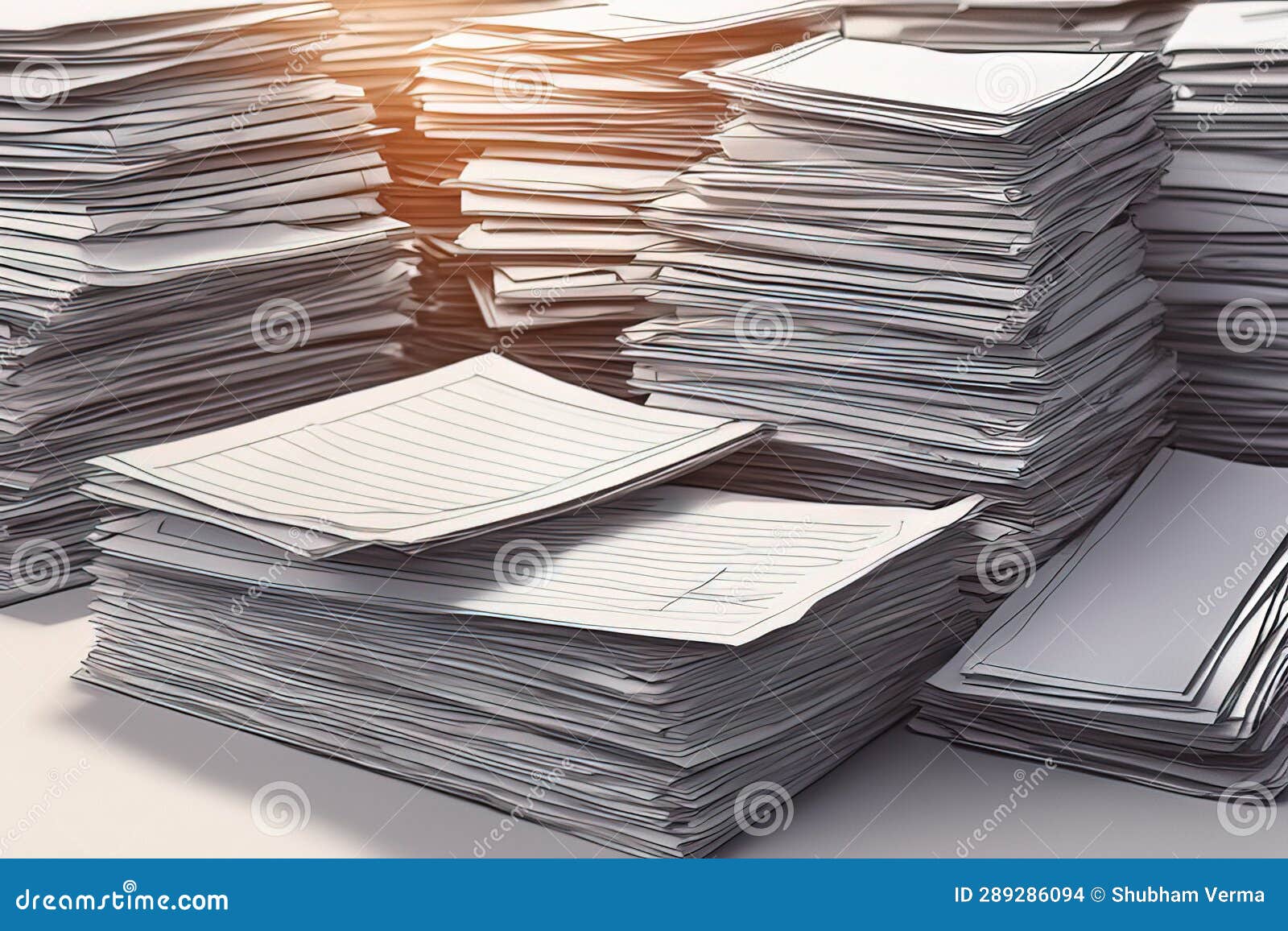 Office Documents on the Table.office Documents on the Table Stock ...