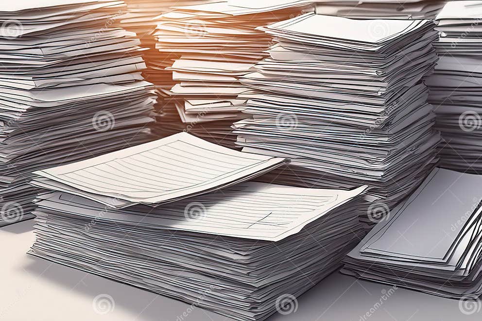 Office Documents on the Table.office Documents on the Table Stock ...