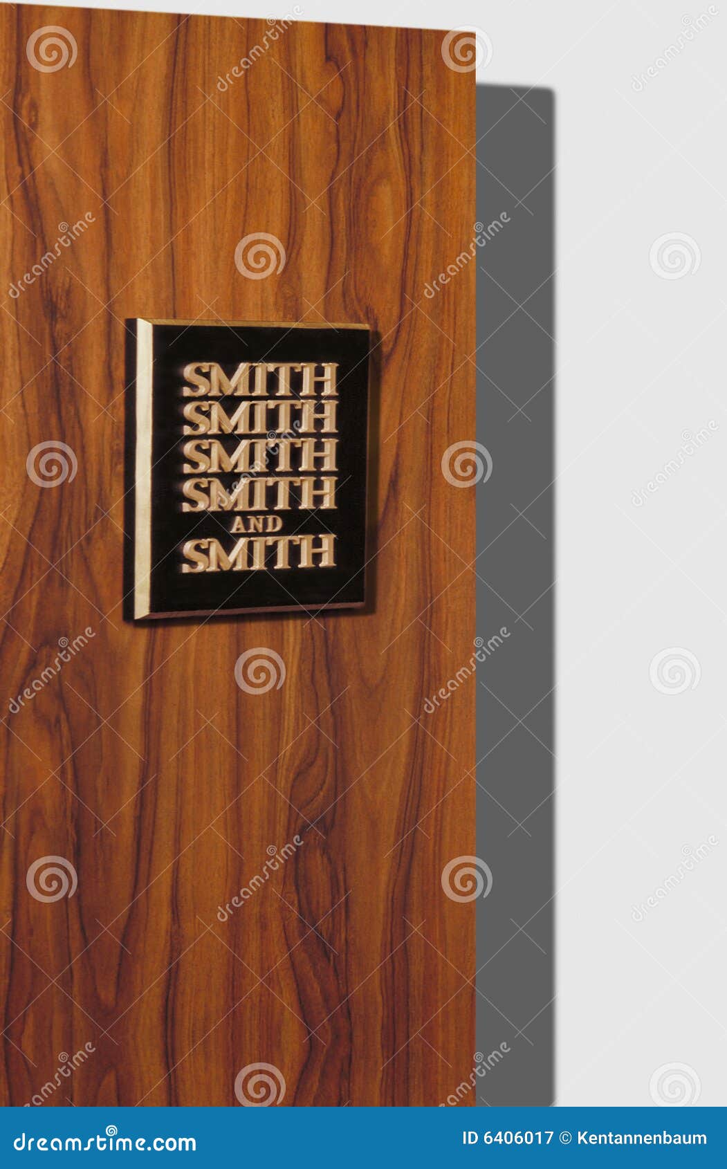 Office Door with Same Multiple Partner Names Stock Image - Image of ...
