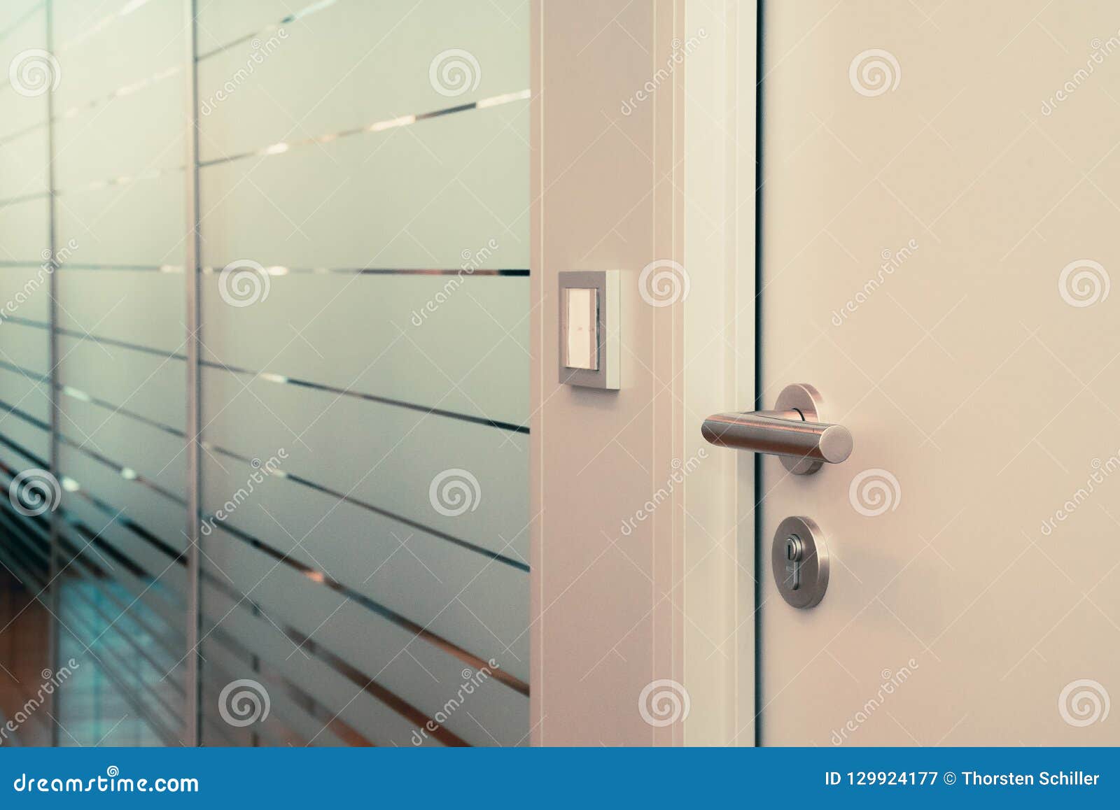 Office Door To Conference Room Stock Image - Image of meetings ...