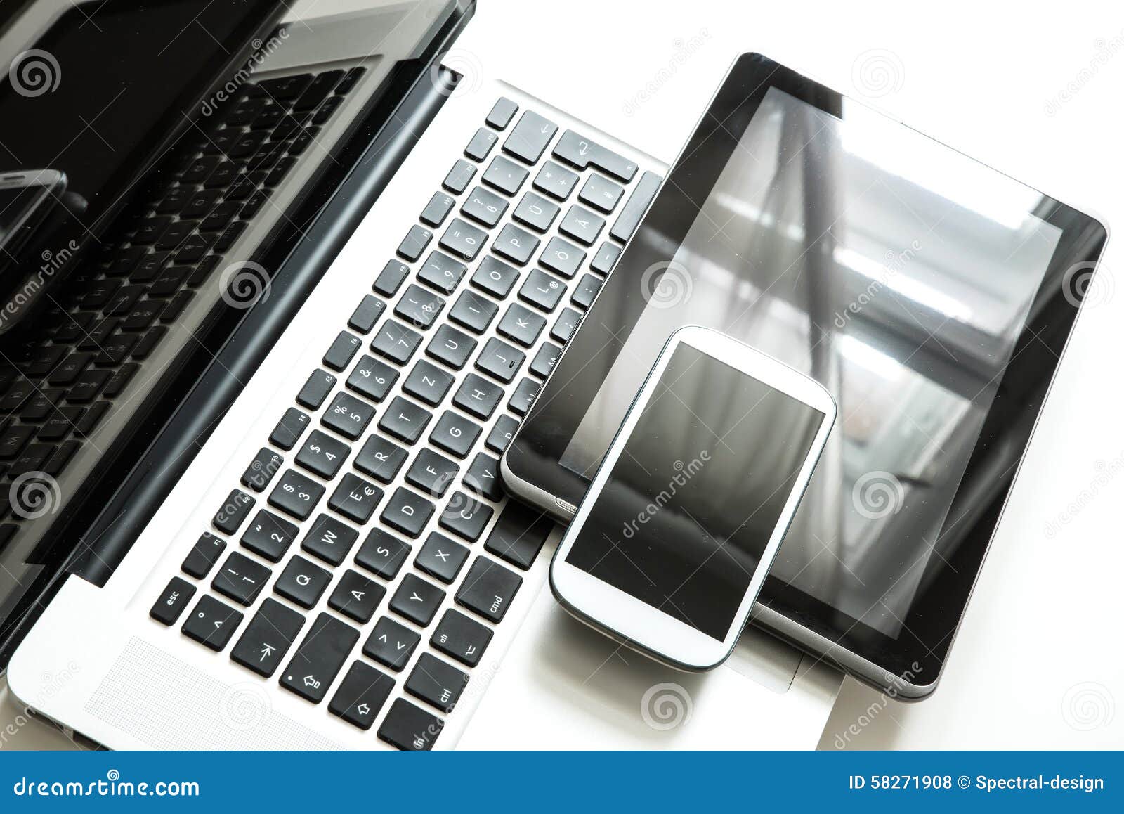 Office electronics stock photo. Image of blank, information - 58271908
