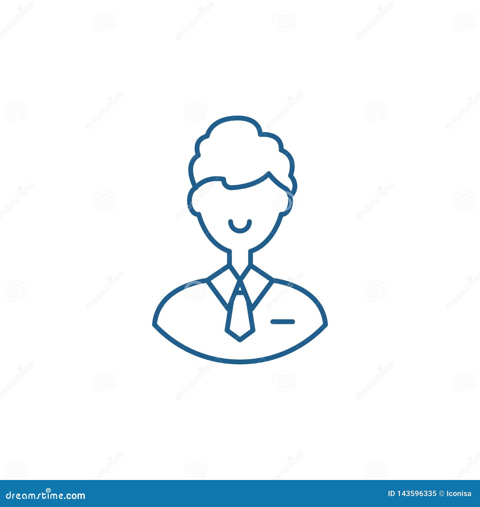 Office Employee Line Icon Concept. Office Employee Flat Vector Symbol ... Office Employee Line Icon Concept. Office Employee Flat Vector Symbol ...