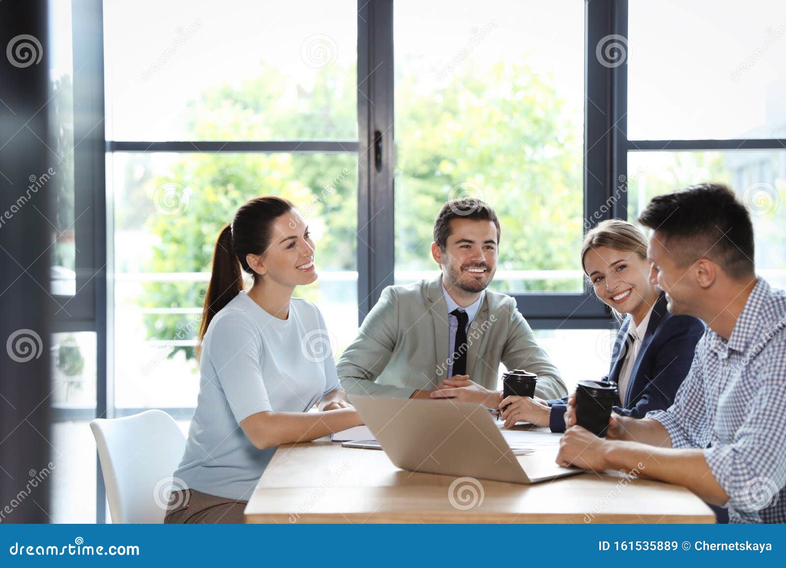 Office Employees Having Business Training Stock Image - Image of female ...