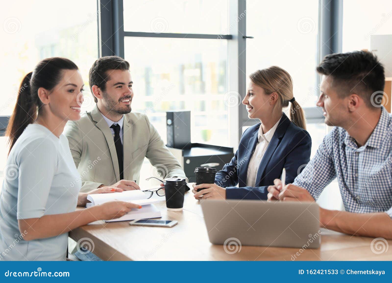 Office Employees Having Business Training Stock Image - Image of ...