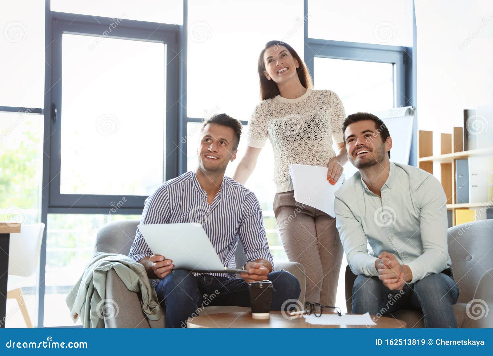 Office Employees Having Business Training Stock Image - Image of ...