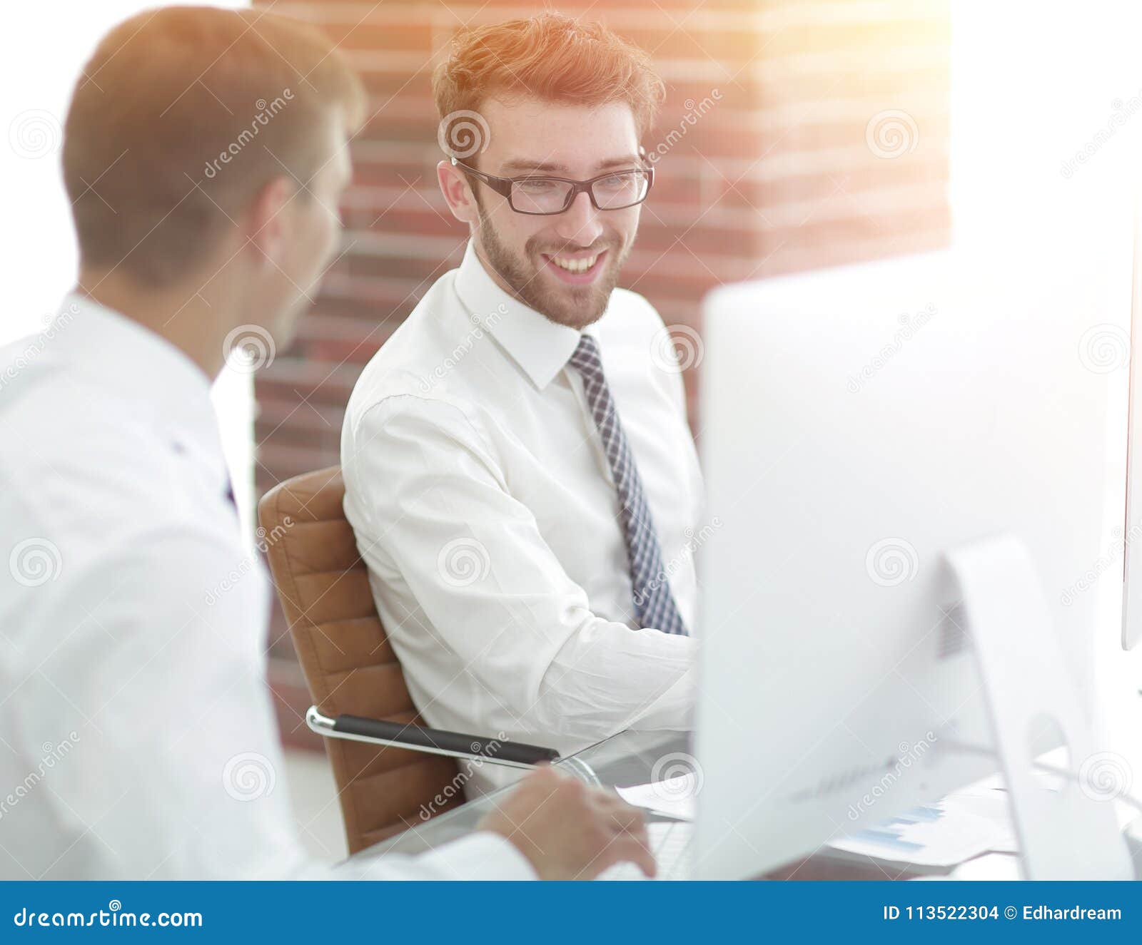 Office Employees Work on the Computer Stock Photo - Image of ...