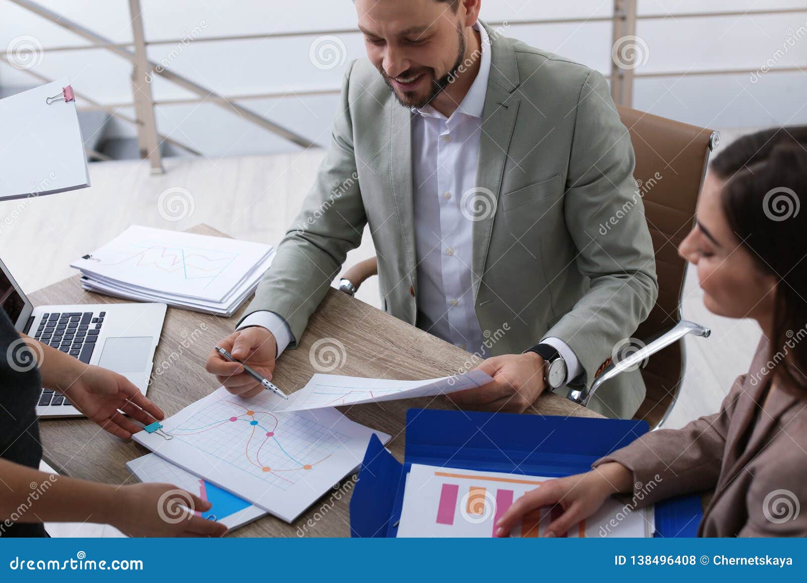 Office Employees Working with Documents Stock Photo - Image of broker ...