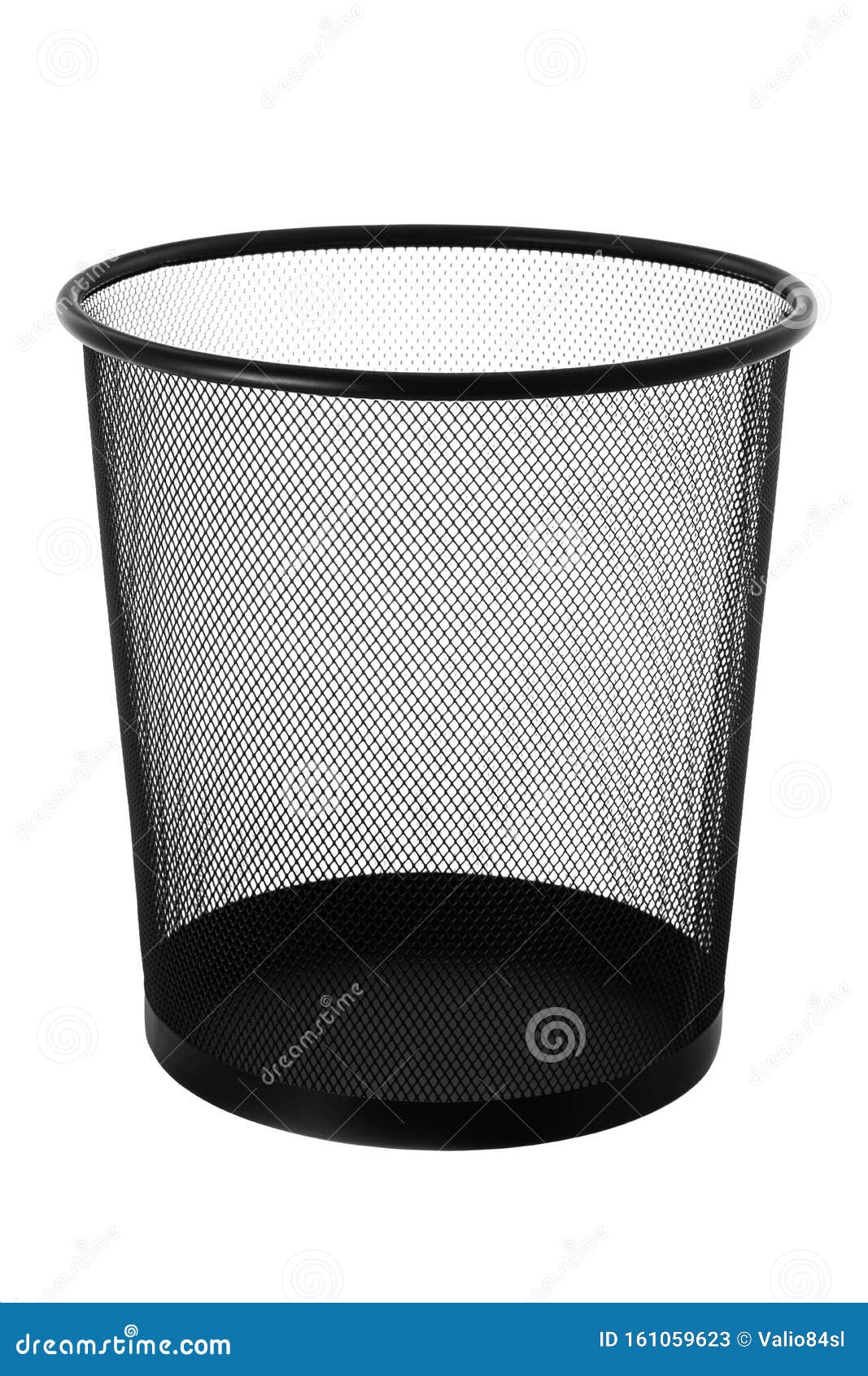 Office Empty Trash Can Isolated on White Stock Image - Image of empty ...