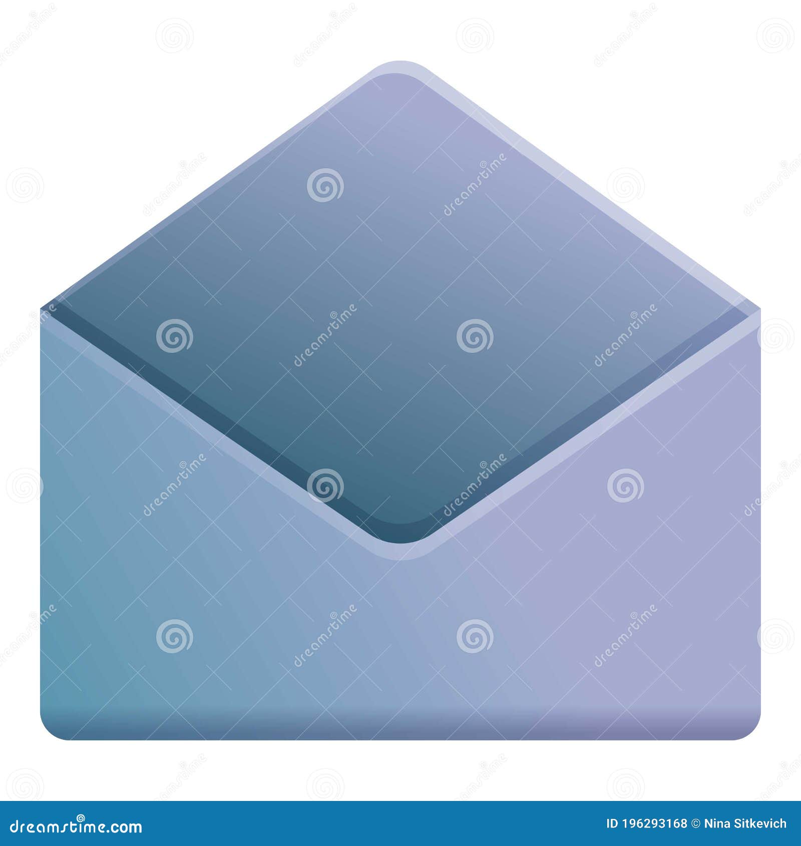 Office Envelope Icon, Cartoon Style Stock Vector - Illustration of ...