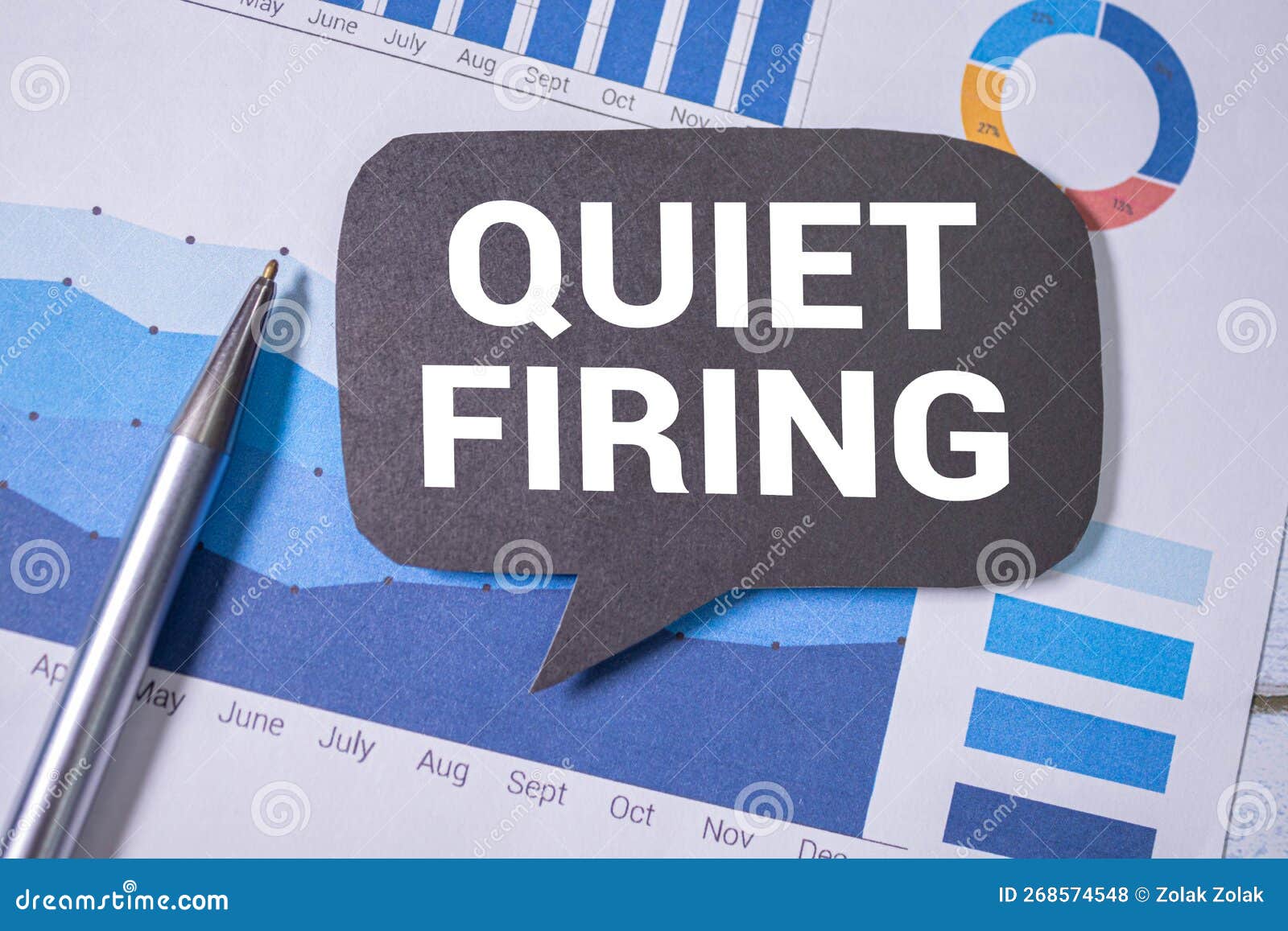 Quiet Firing Symbol. Concept Words Quiet Firing On Wooden Blocks ...