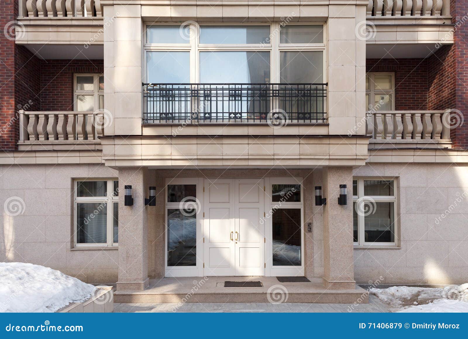 Facade At The Entrance To The Castle Before Repairing The Plaster ...