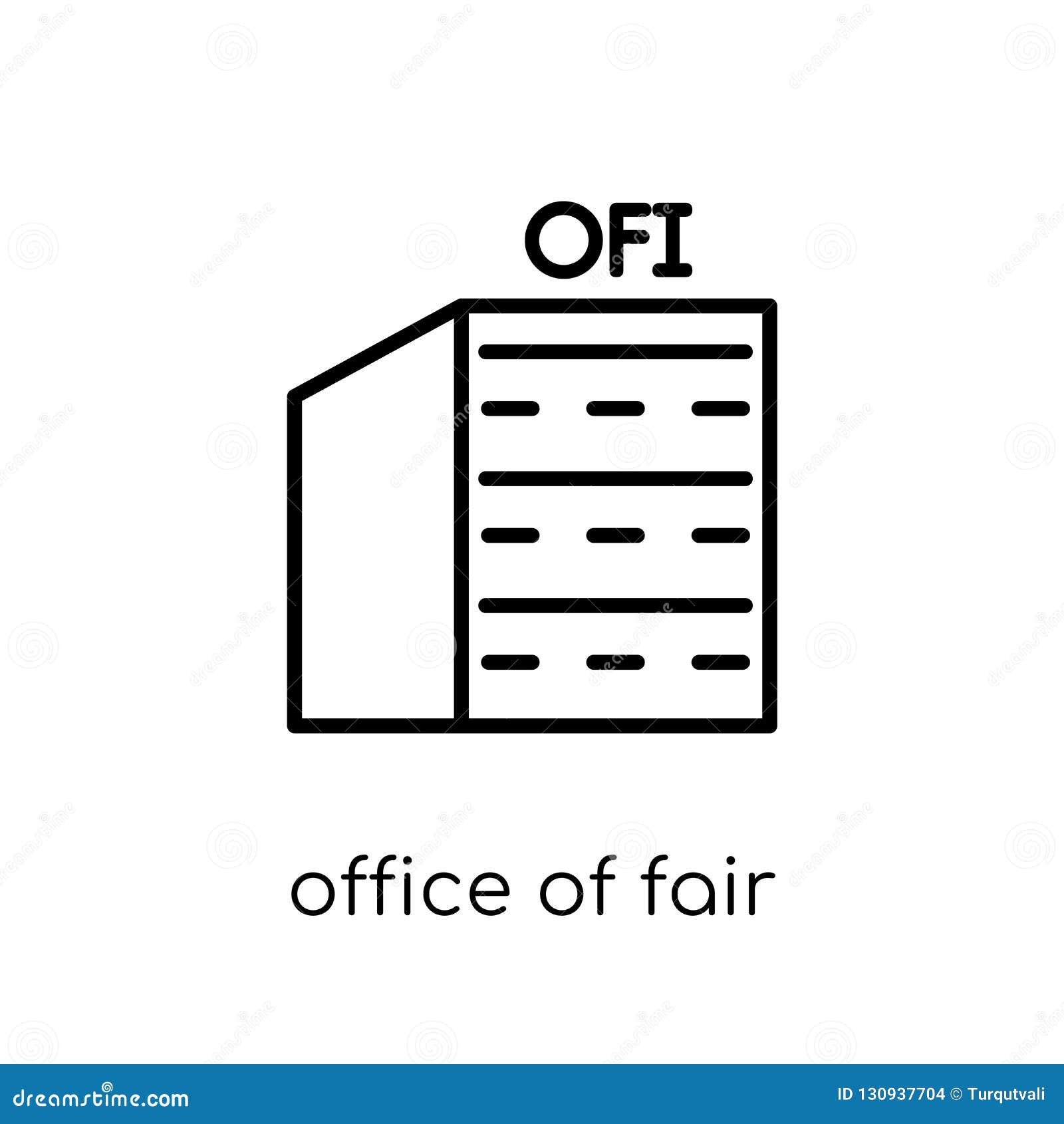 Office of Fair Trading (OFT) Icon. Trendy Modern Flat Linear Vec Stock ...