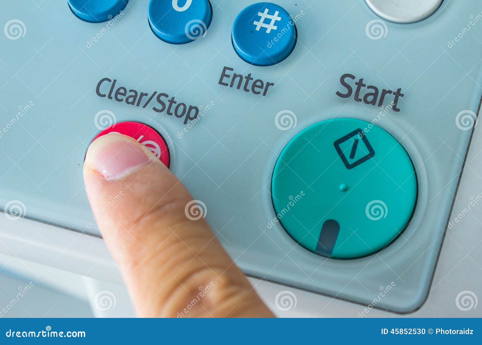 Office , Fax, Copy Machine, Start Button Close Up Stock Photo - Image ...