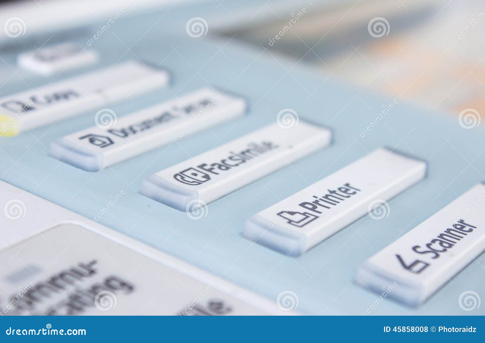 Office , Fax, Copy Machine, Start Button Close Up Stock Photo - Image ...
