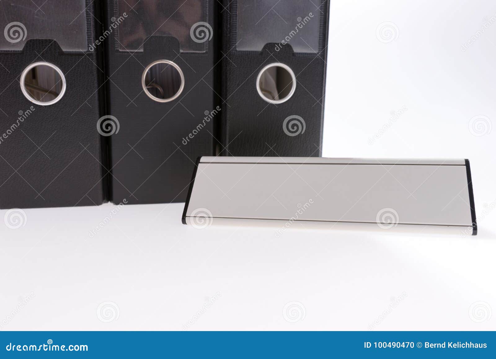 Office with File Folder and Blank Sign Stock Photo - Image of folder ...