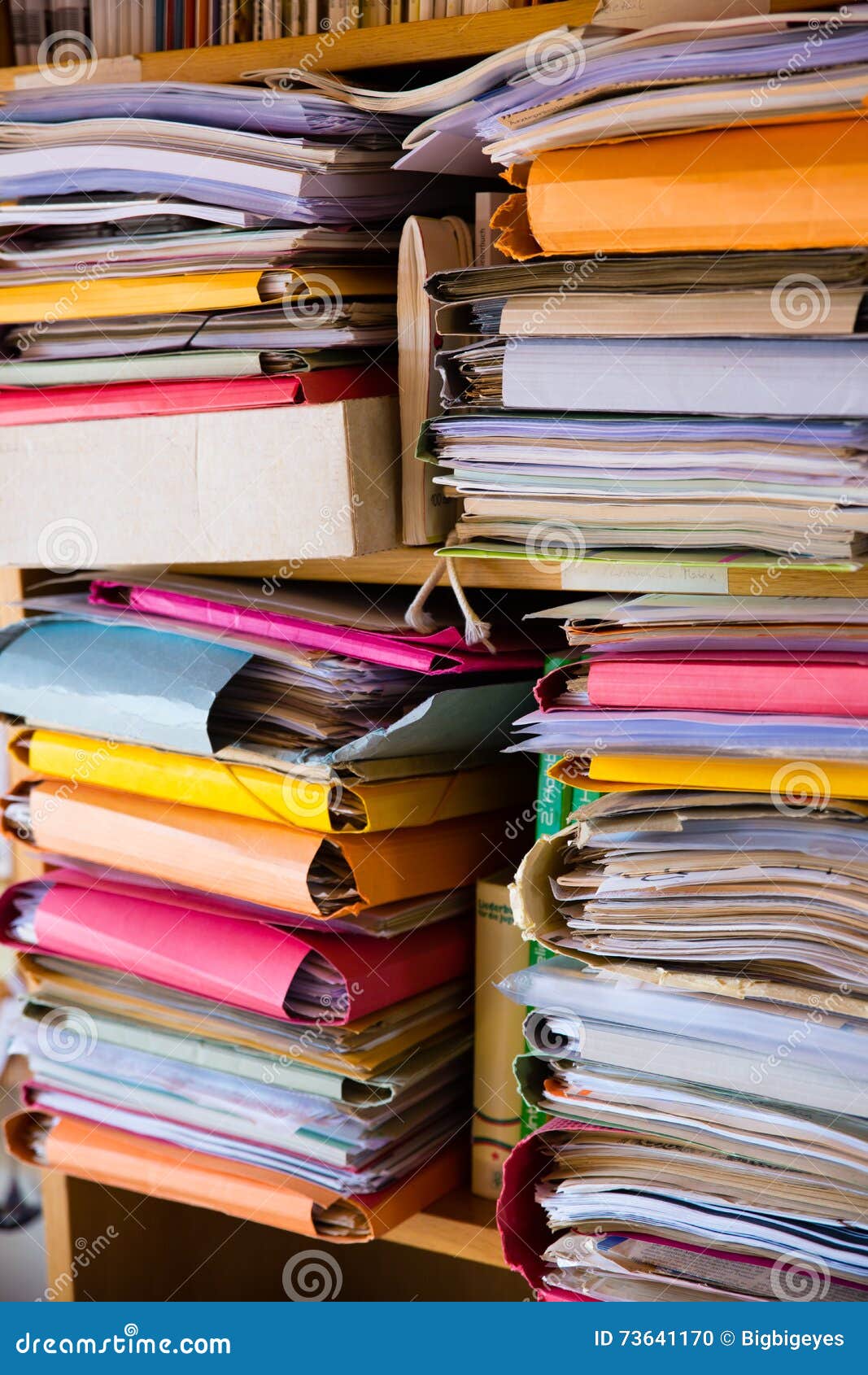 Office files and documents stock photo. Image of overload - 73641170