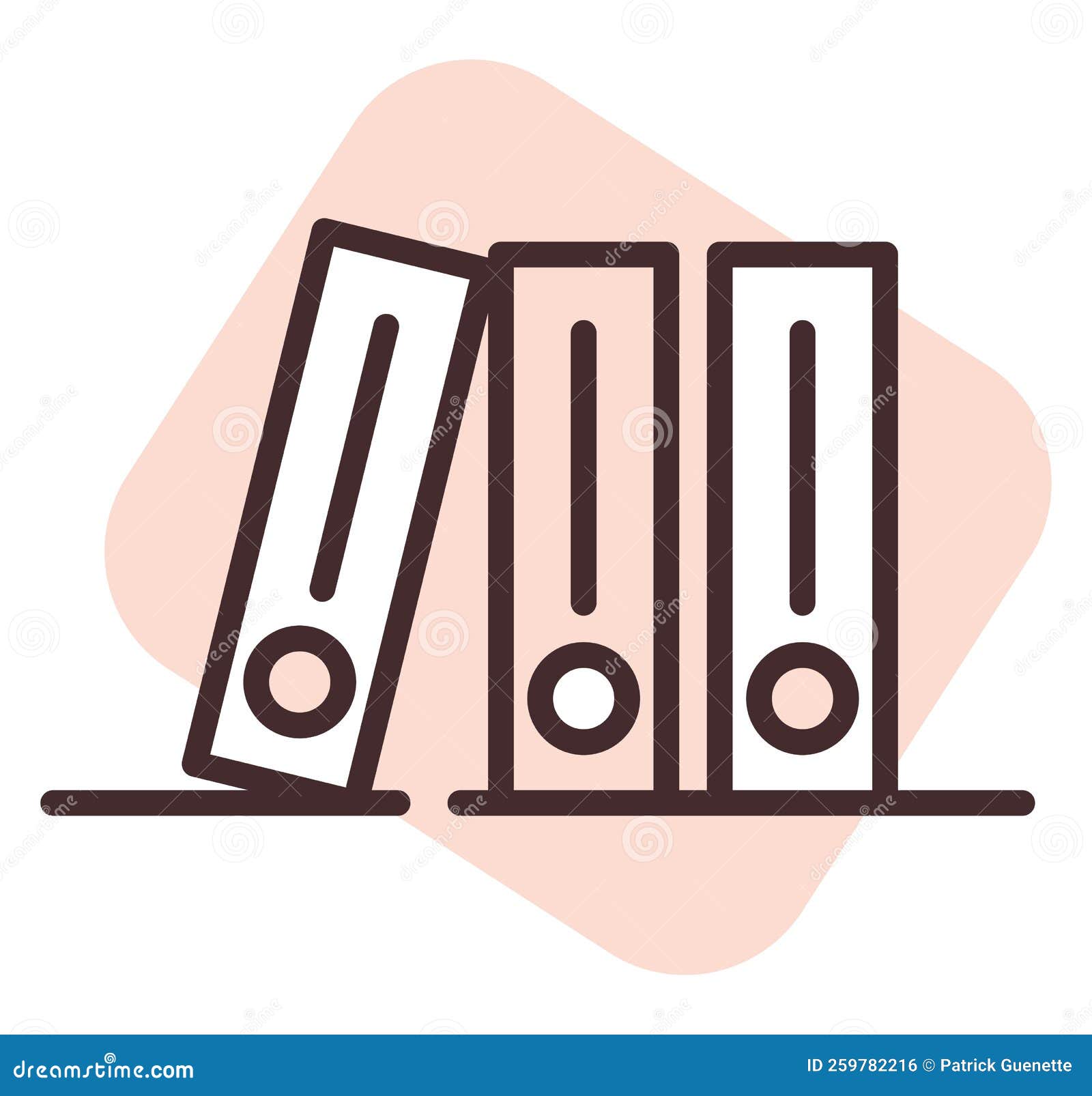 Office files, icon stock vector. Illustration of information - 259782216