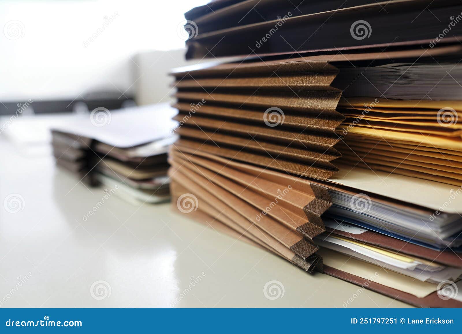 Old Files Stacked In Folders Background Royalty-Free Stock Image ...