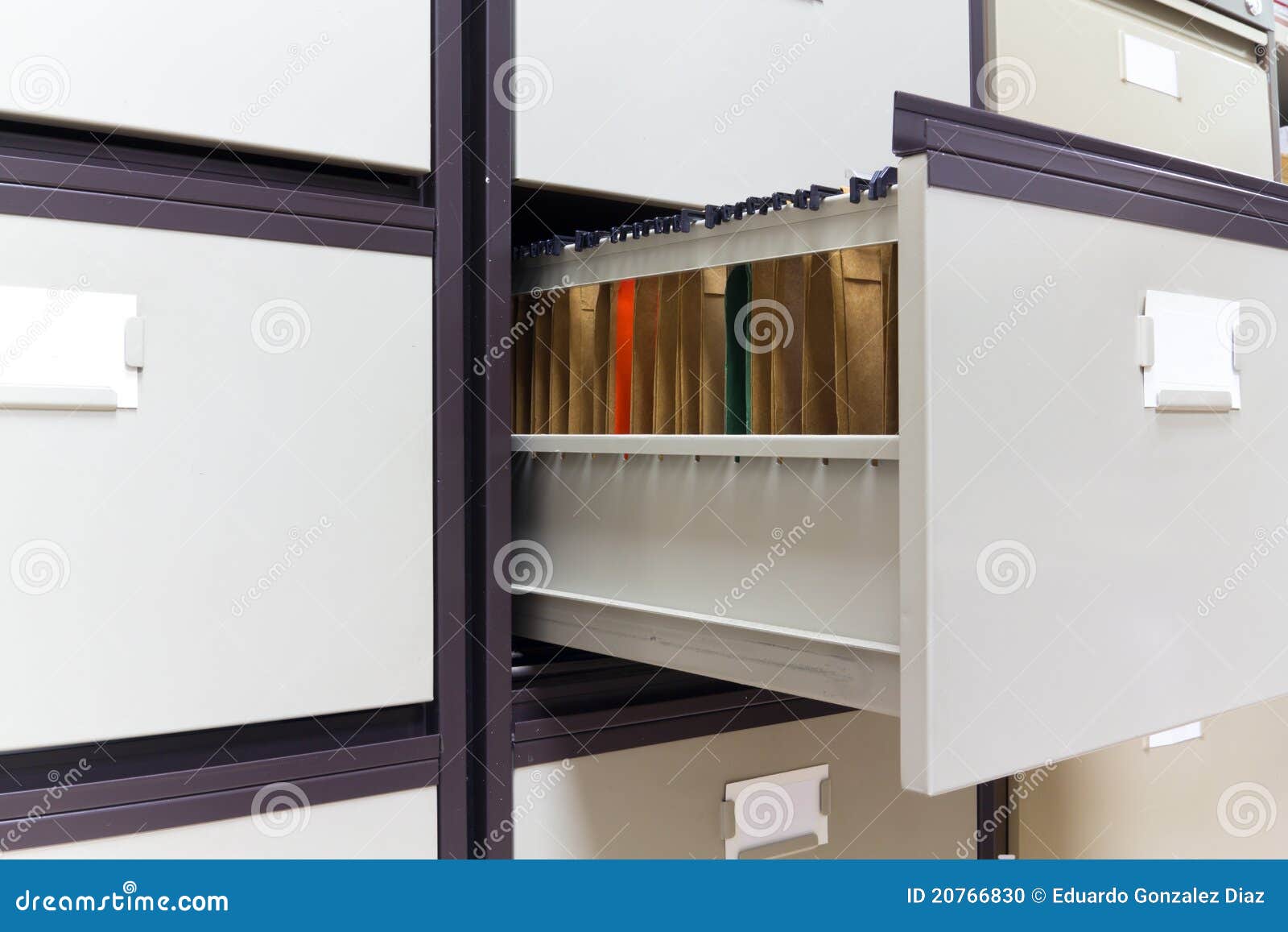 In an Office Filing Cabinet Stock Photo - Image of cupboard, folder ...