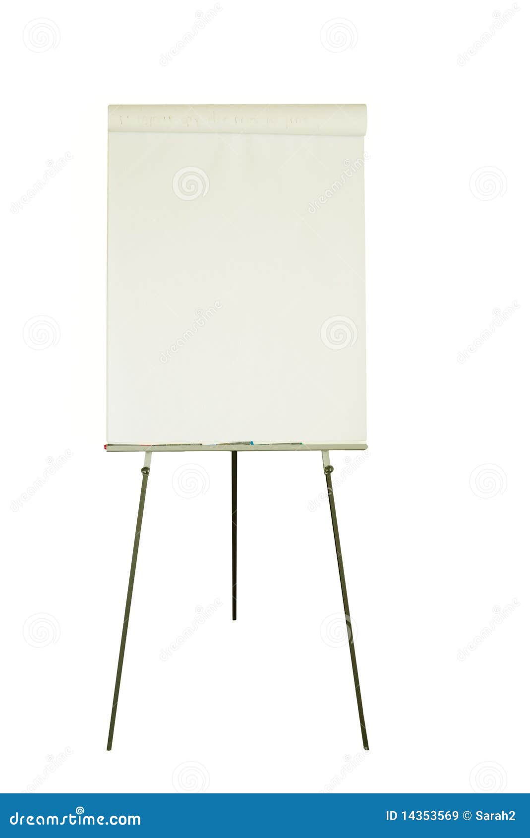 Office Flip Chart - Isolated. Stock Image - Image of flipchart, pens ...