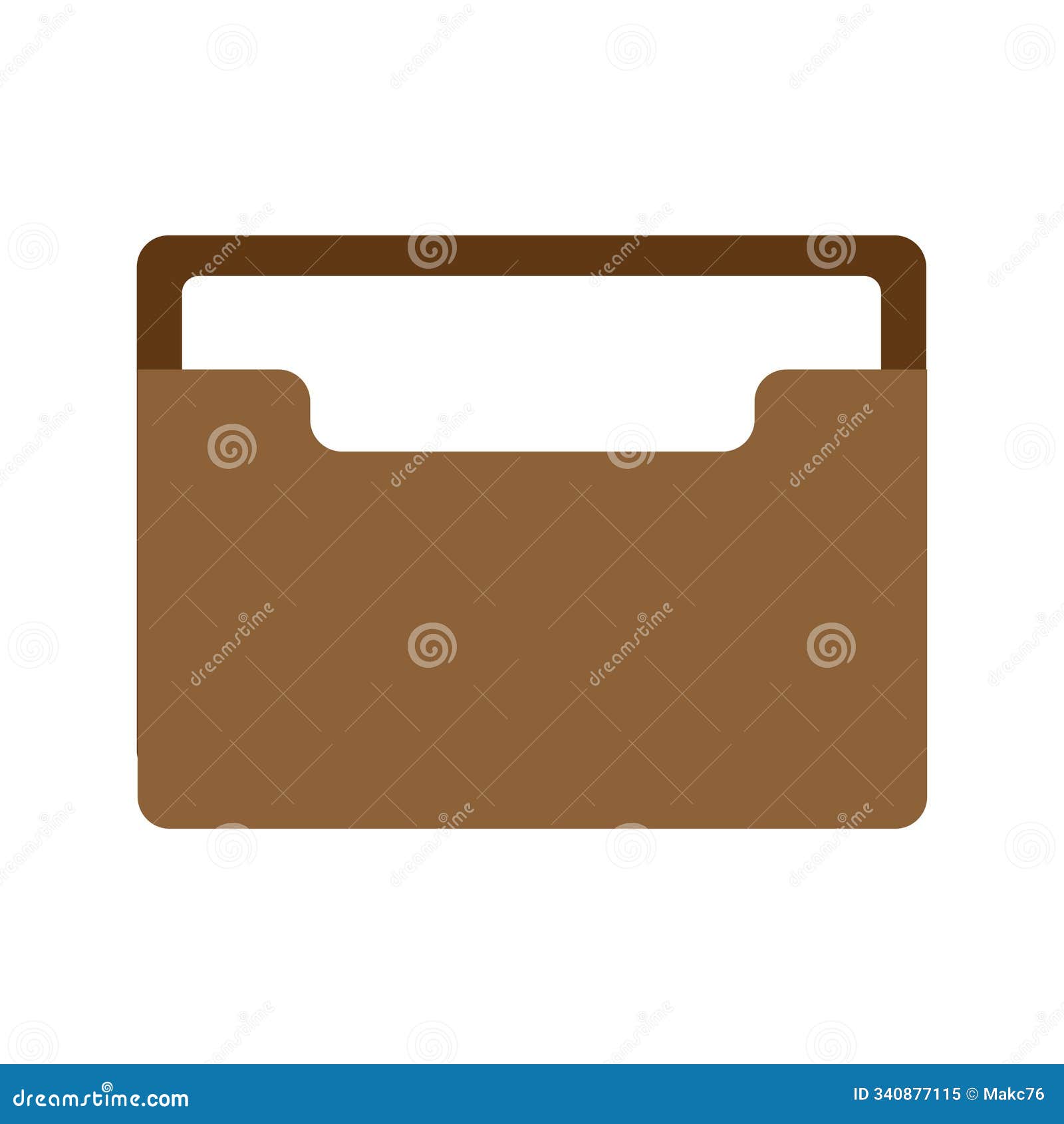 Office Folder Icon. File Folder With Documents. Folder For Reports And ...