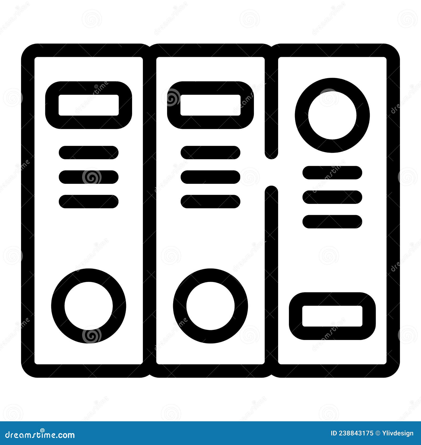 Office Folder Icon Outline Vector. System Training Stock Illustration ...