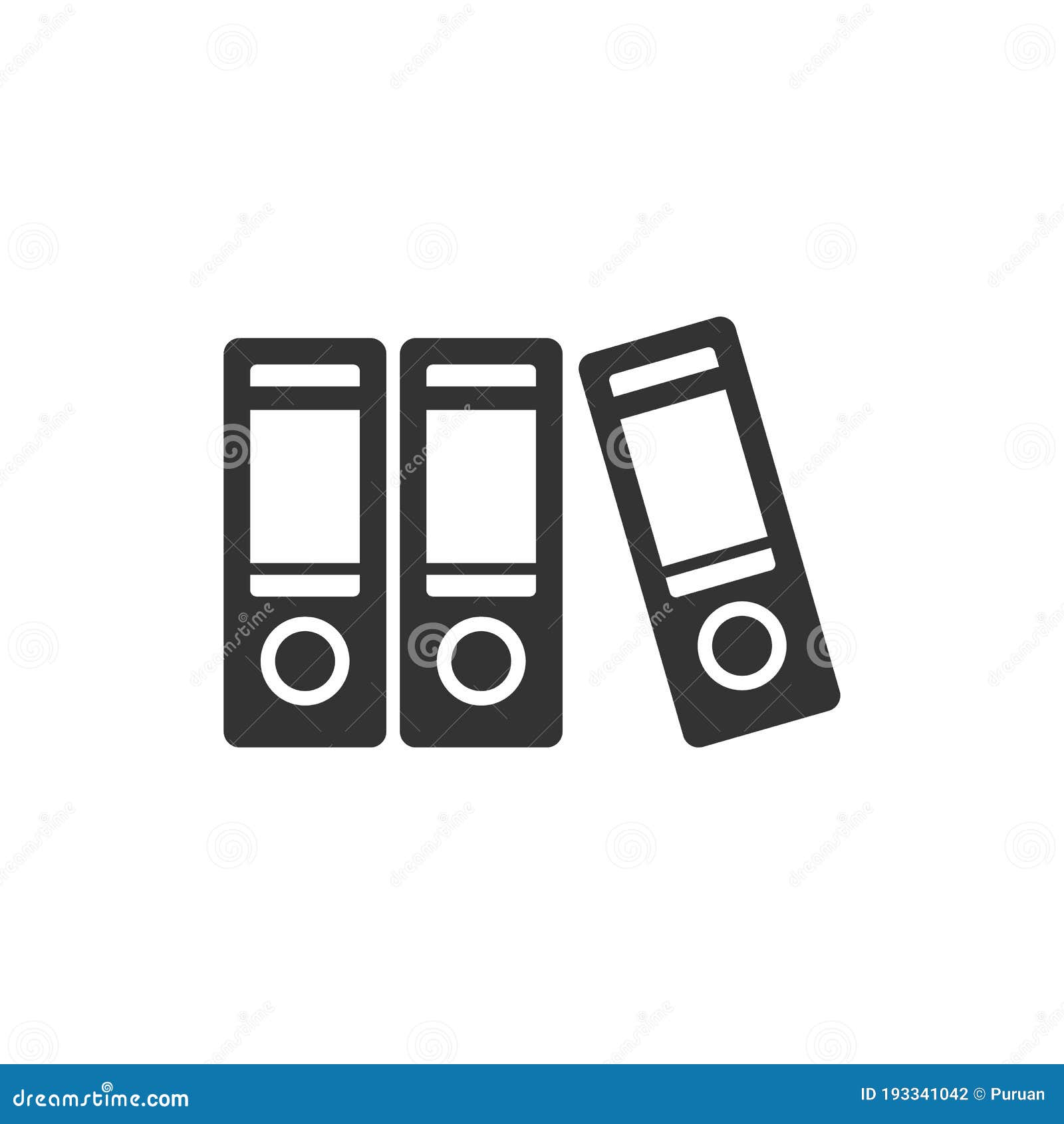 BW Icons - Office folder stock vector. Illustration of paper - 193341042