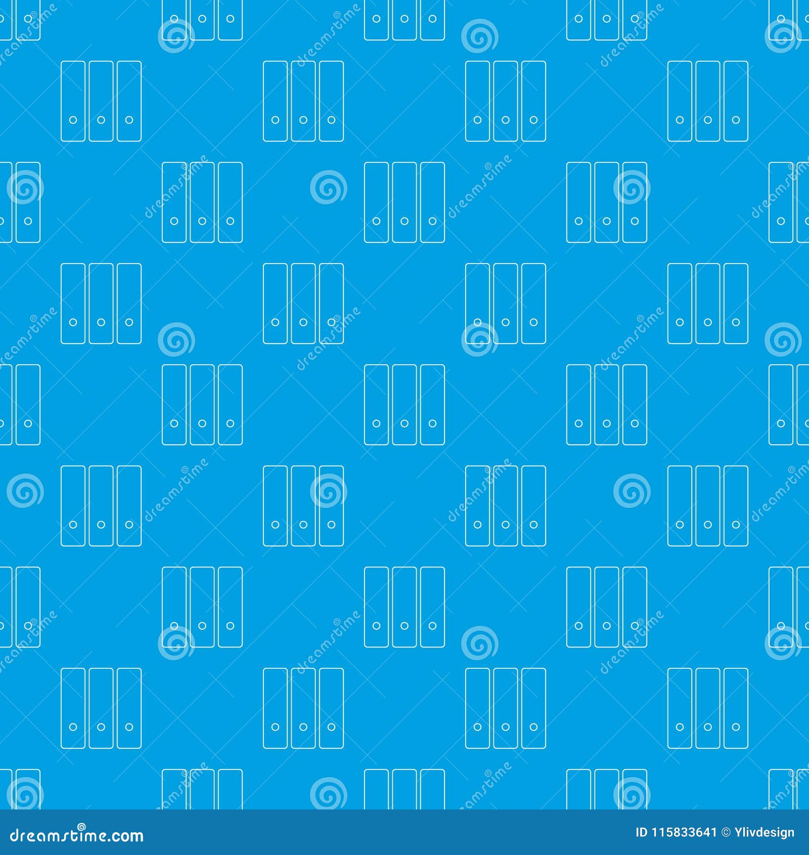 Office Folder Pattern Vector Seamless Blue Stock Vector - Illustration ...
