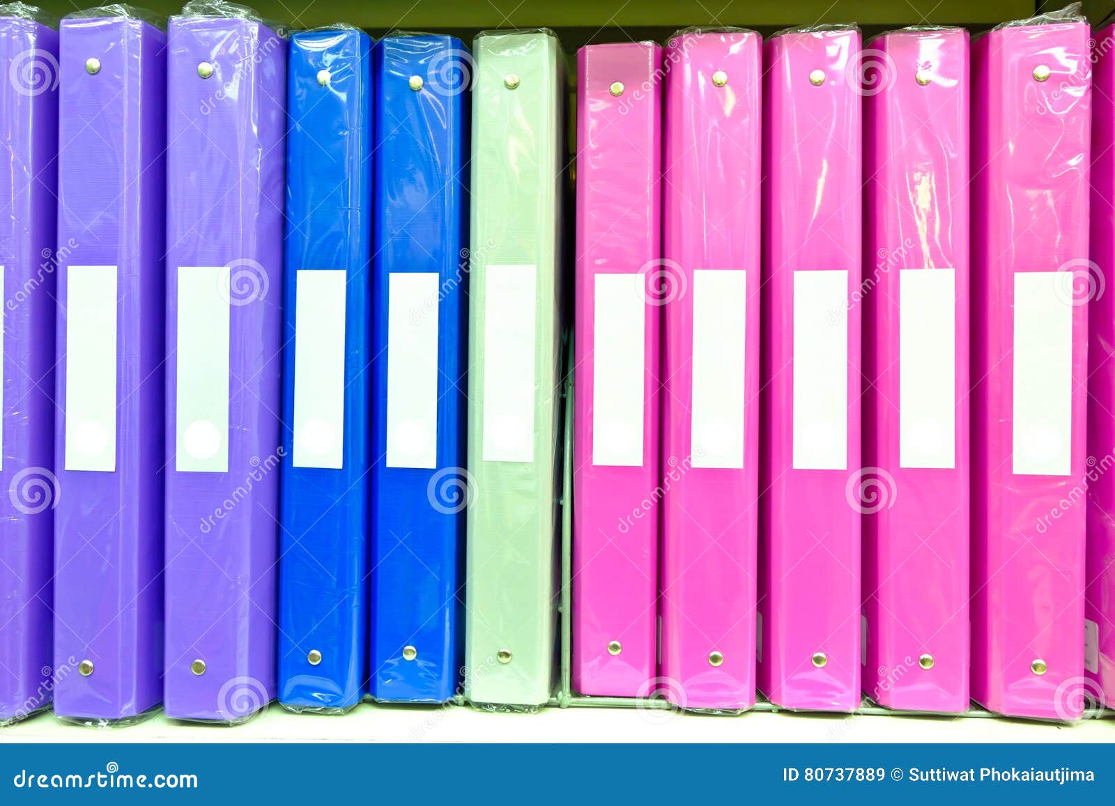 Office Folder on the Shelves of Documents Stock Image - Image of paper ...