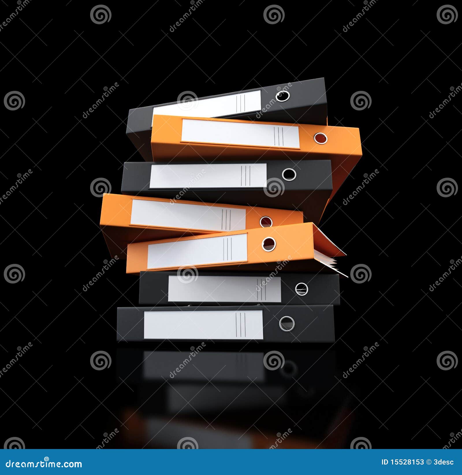 Office Folders Are Located In The Office Tables. Royalty-Free Cartoon ...