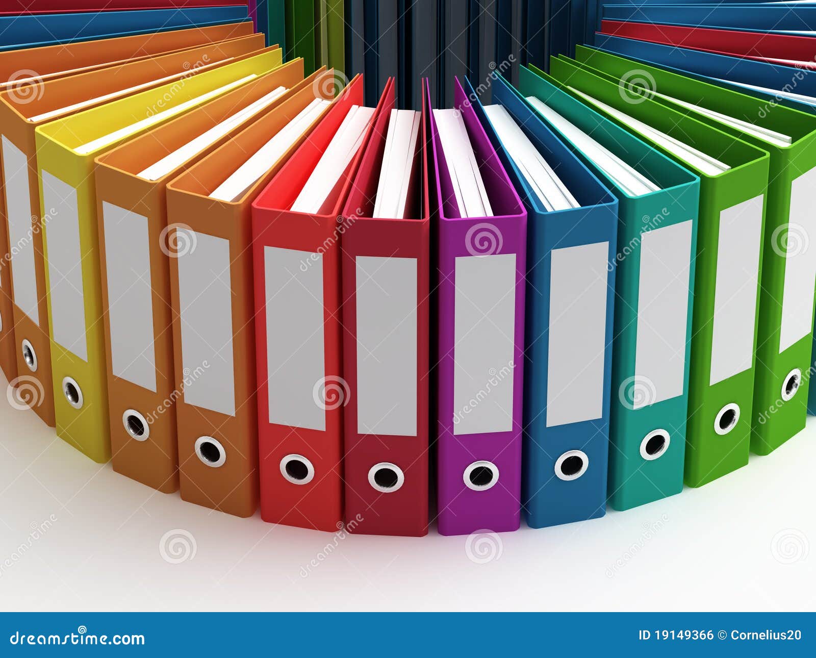 Office folders stock illustration. Illustration of data - 19149366