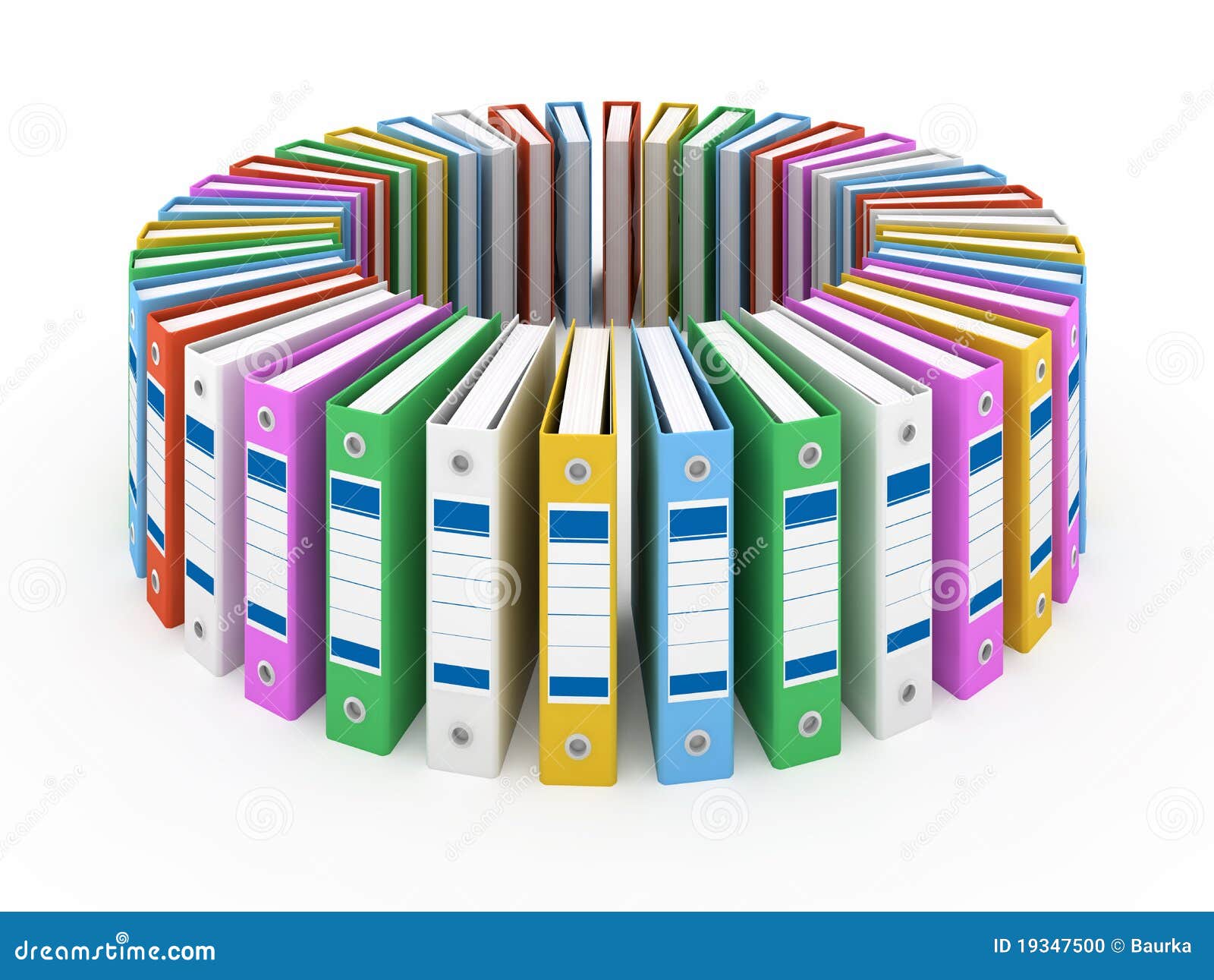 Office folders stock illustration. Illustration of order - 19347500