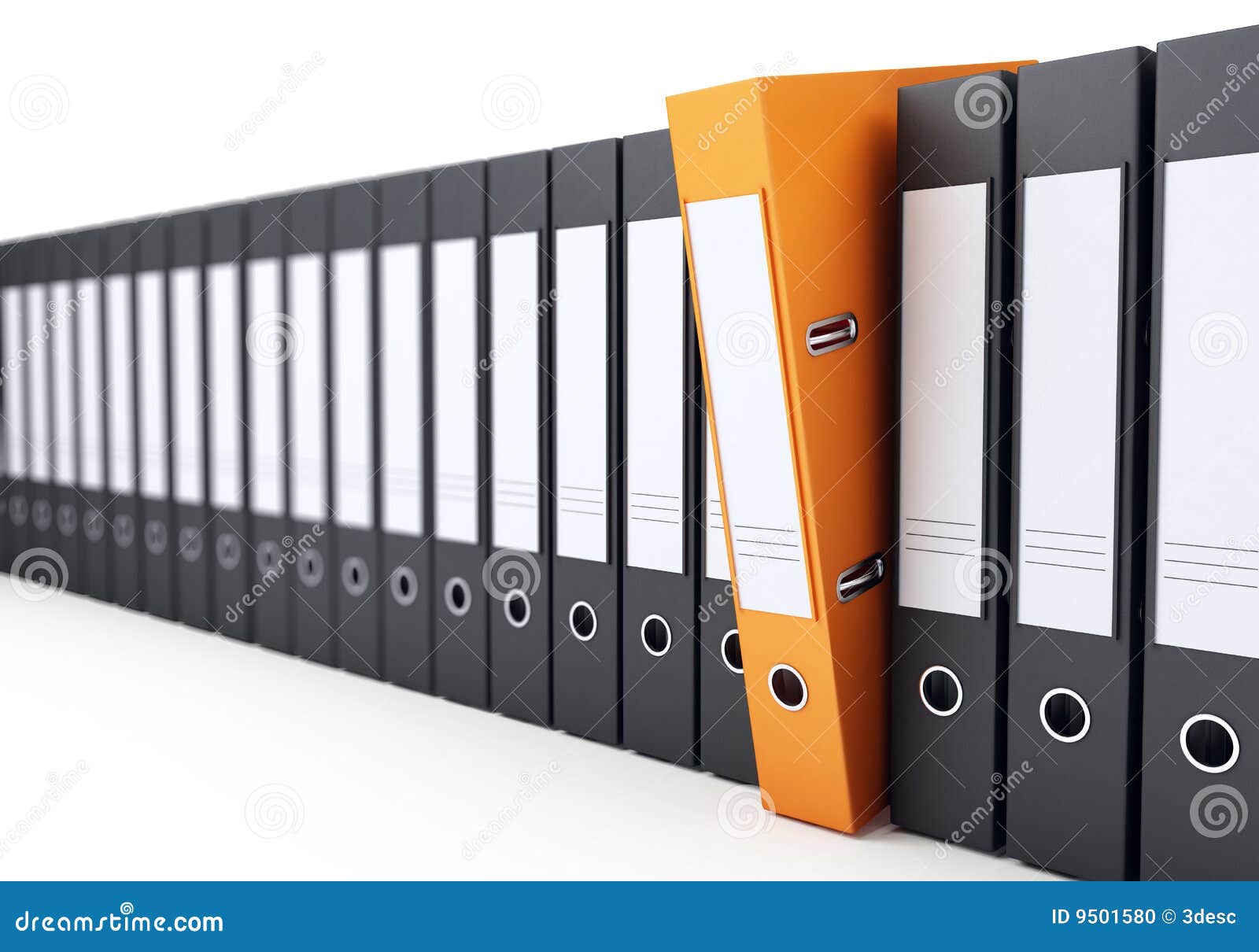 Row Of Office Folders Stock Photography | CartoonDealer.com #19482128