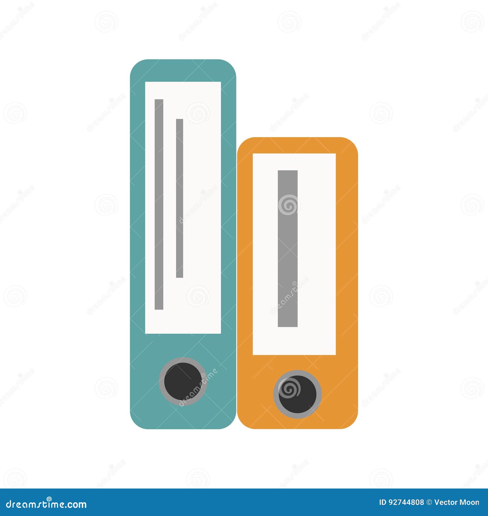 A Stack Of File Folders Vector Illustration | CartoonDealer.com #192628123